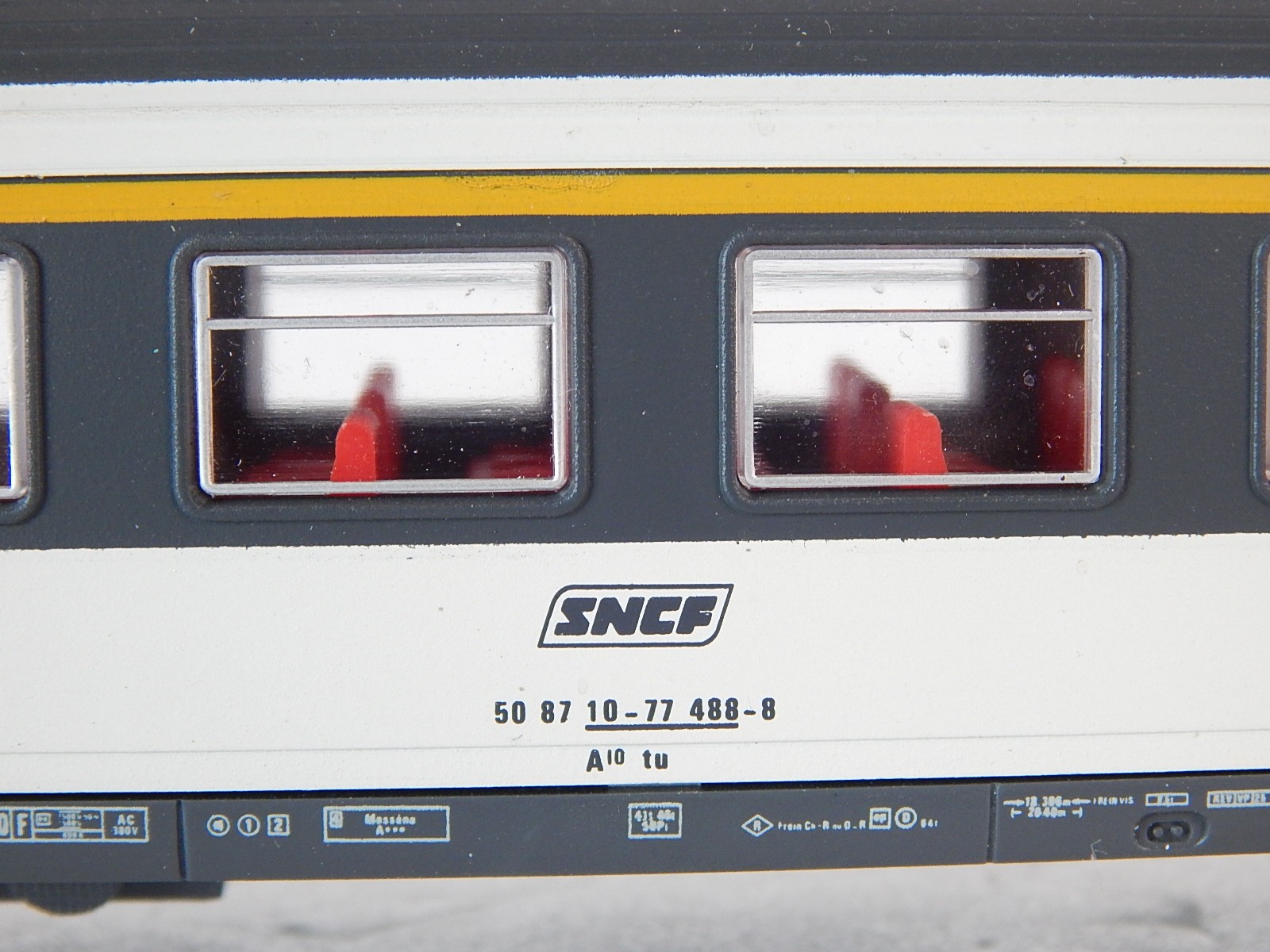 LIMA SNCF VOITURE CORAIL 1 CL A10 tu EN BOITE GRISE Ref 309232 K HO...