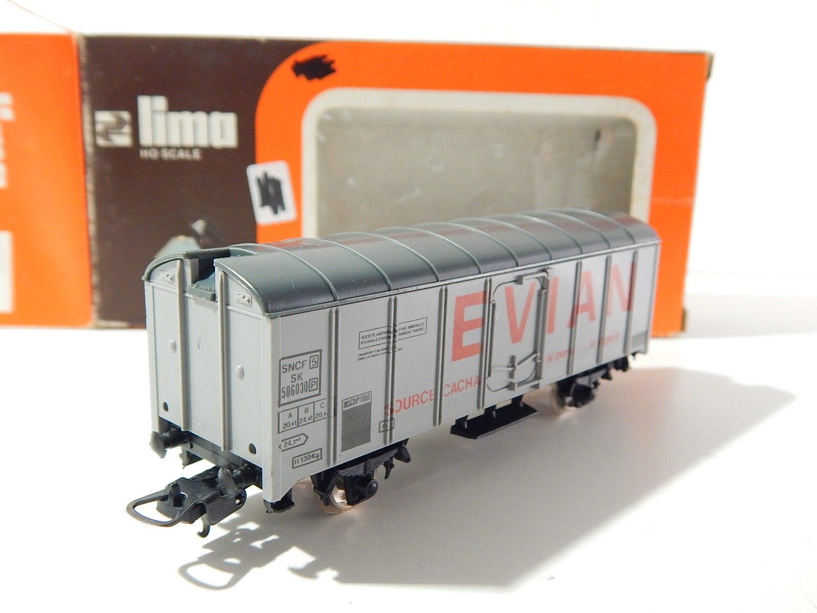 REF 3115 LIMA WAGON COUVERT A ESSIEUX EVIAN EN BOITE HO - CC2RAILS.COM