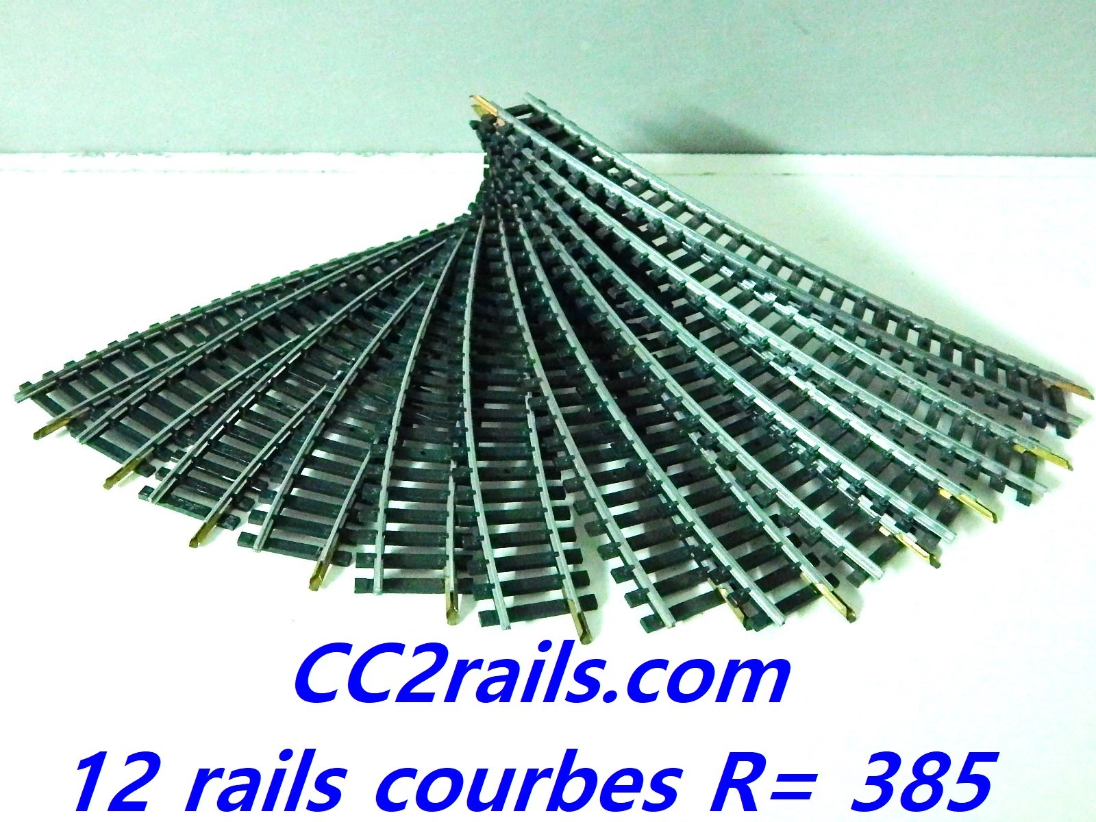 JOUEF LOT DE 12 RAILS COURBE RAILS ACIER R 385 CODE 100 TRES BON ET jouef-lot-de-12-rails-courbe-rails-acier-r-385-code-100-tres-bon-et