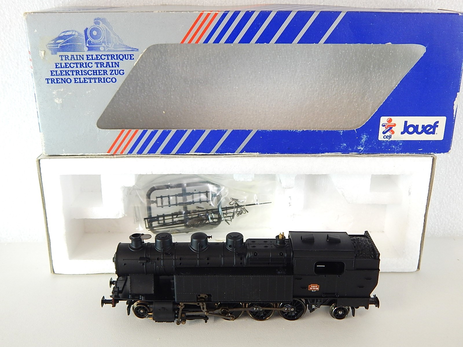 RARE JOUEF 8294 LOCOMOTIVE VAPEUR 141 TA SNCF ETAT ETAT NEUVE EN BO...
